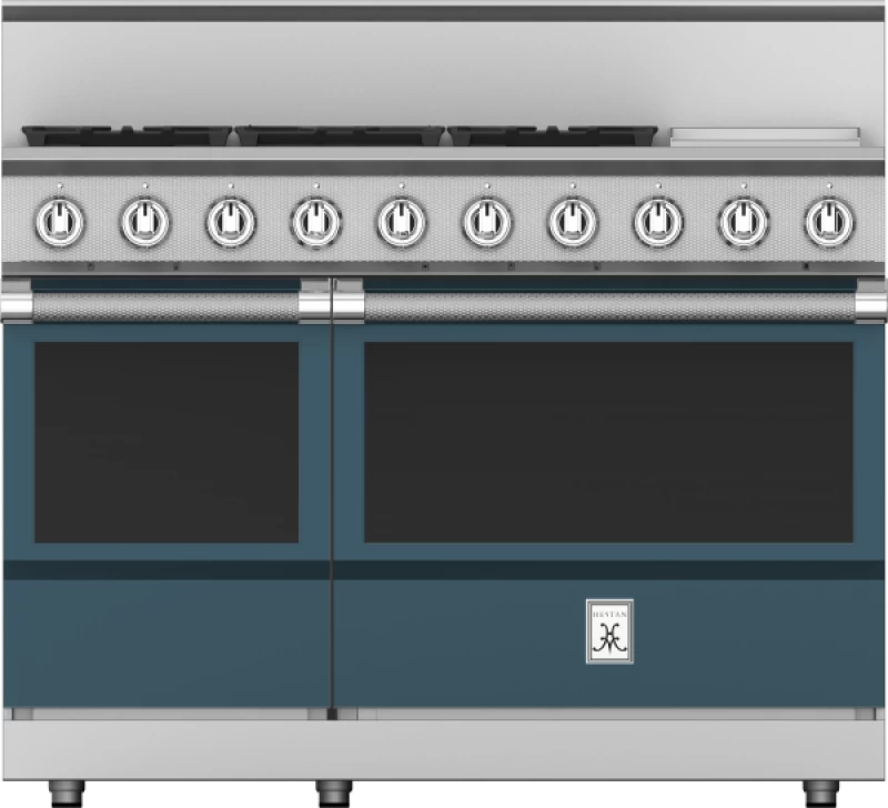 Buy Hestan 48" Range 4 Burner with 24" Griddle | KRG484GDLPGG